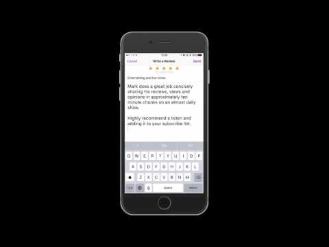 Submitting a Review using Apple's Podcast App on iOS