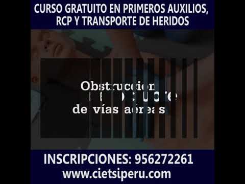CURSO GRATUITO EN PRIMEROS AUXILIOS, RCP Y TRANSPORTE DE HERIDOS