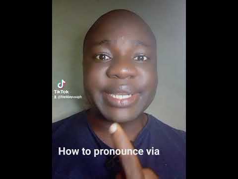 How to pronounce via #howtopronounce #phonetics #englishproficiency #pronunciationguide