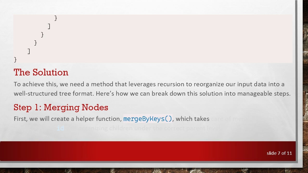 Building a Tree from an Array of JavaScript Objects