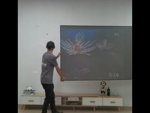 Experience the different with and without YoloPixels Fresnel Projector Screen