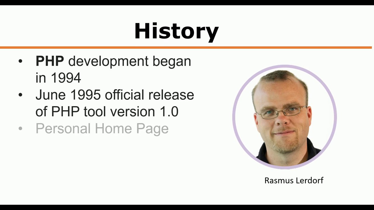 Lecture # 2| Introduction to PHP | PHP history