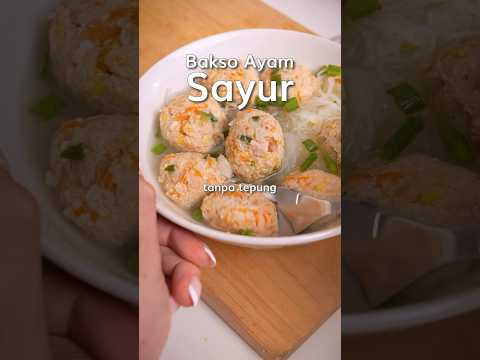 BAKSO TANPA TEPUNG #menudiet #dietsehat bakso ayam sayur