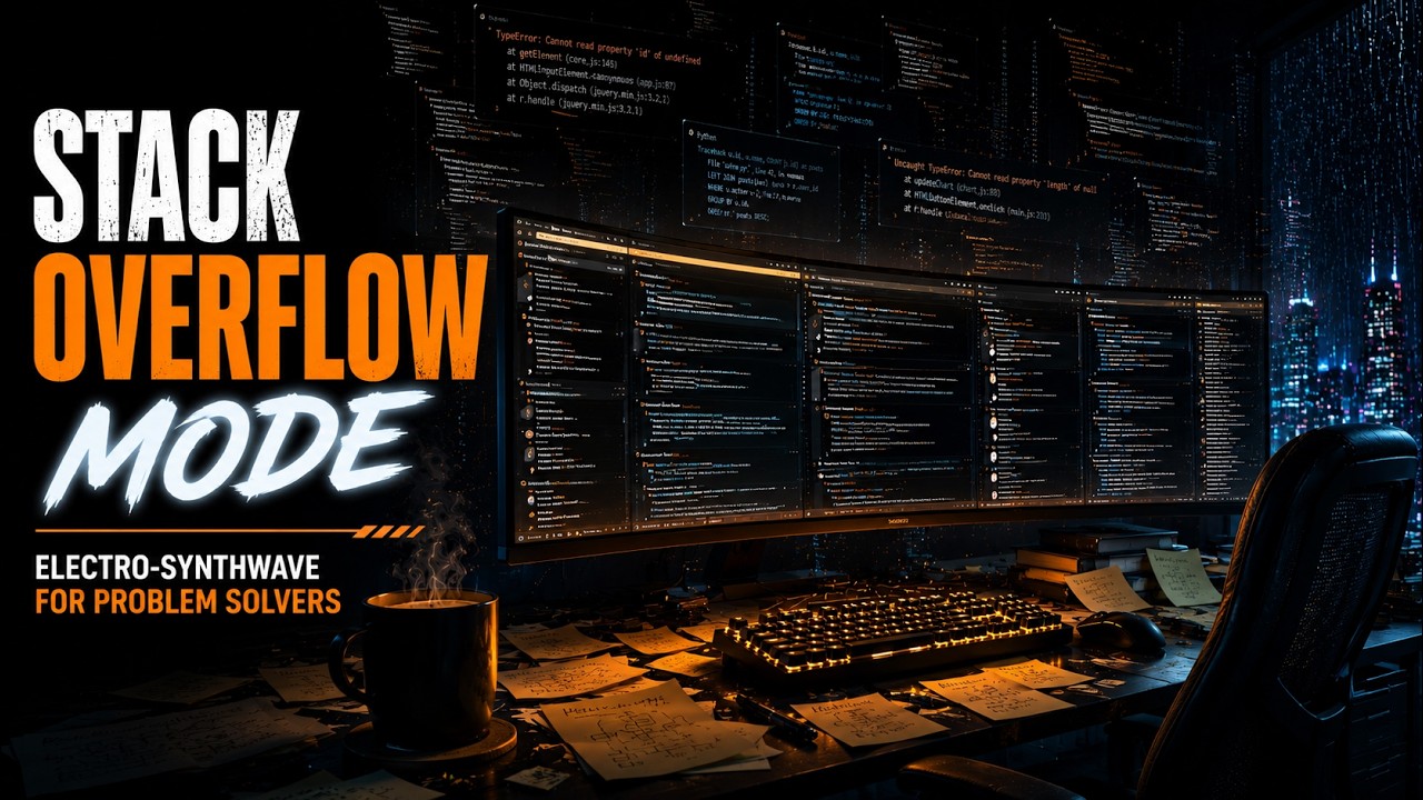 Synthwave for Coding & Programming | Stack Overflow Mode (1 Hour Deep Work Mix)