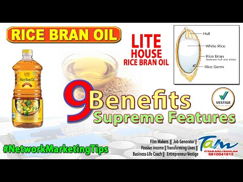#Vestige #RiceBranOil 9 Supreme Features || Benefits of Rice Bran Oil || Best #CookingOil