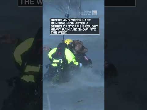 Man rescued from fast-moving water amid California flooding