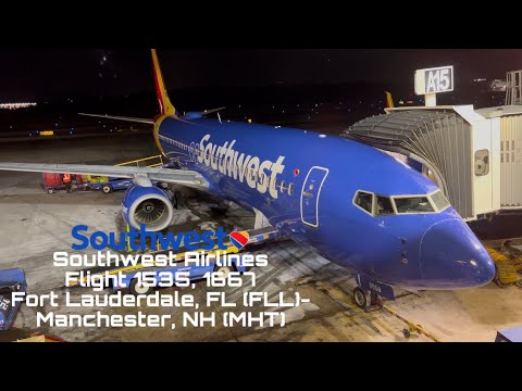 Southwest Airlines 737-800 Flight Fort Lauderdale, FL-Manchester, NH | Trip Report FLL-BWI-MHT