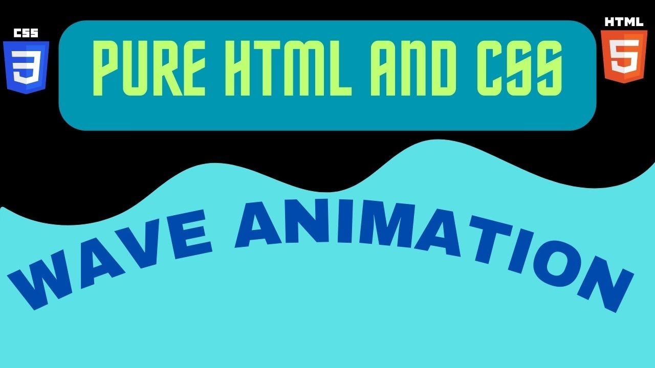 WAVES Animation with HTML and CSS for beginners | PURE HTML CSS | HTML, and CSS in Hindi