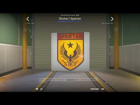 CS2 Sticker | Spartan - Counter-Strike 2 Inspect & Skin Showcase Halo Capsule