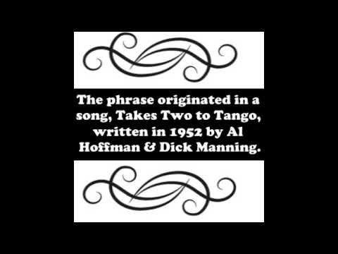 Idiom Meanings: It Takes Two to Tango