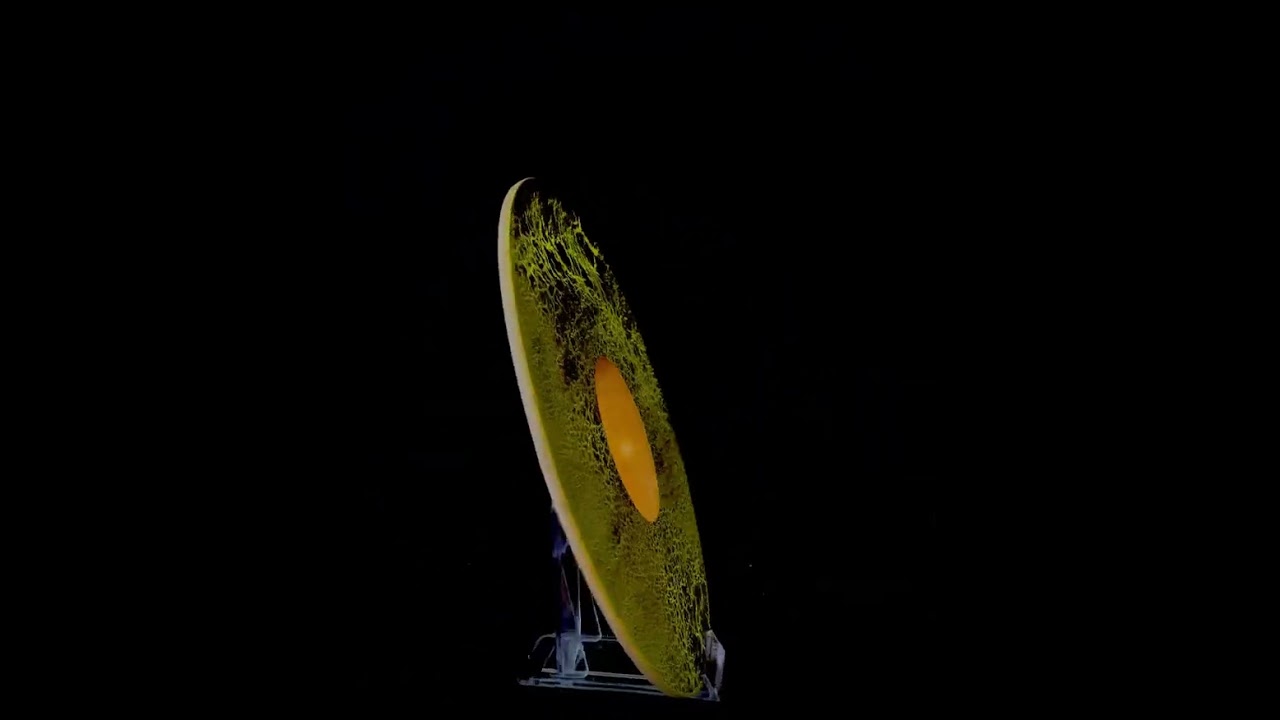 Black/Green crackle finish on Sycamore (Ref:CC103)