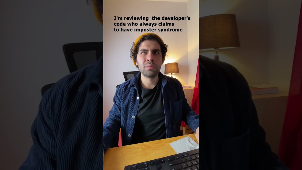 code of the developer with impostor syndrome #programmerhumor #programming