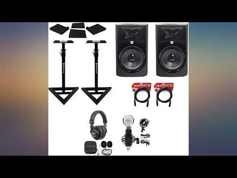 (2) JBL 308P MkII Monitor Speaker Bundle with Rockville PRO-M50 Headphones, RCM03 review