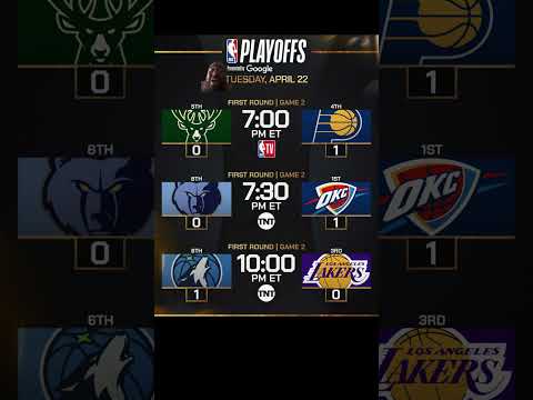NBA full broadcast schedule for April 22 οΏΌ