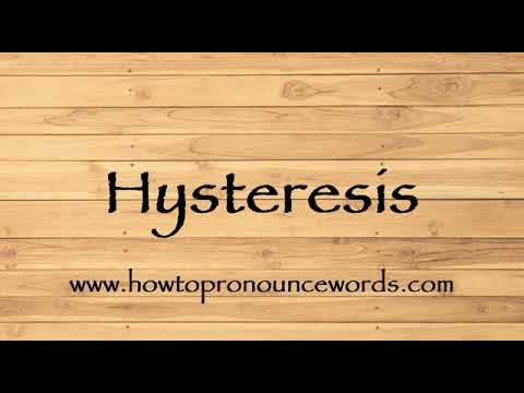 How To Pronounce Hysteresis ? How To say Hysteresis New Video