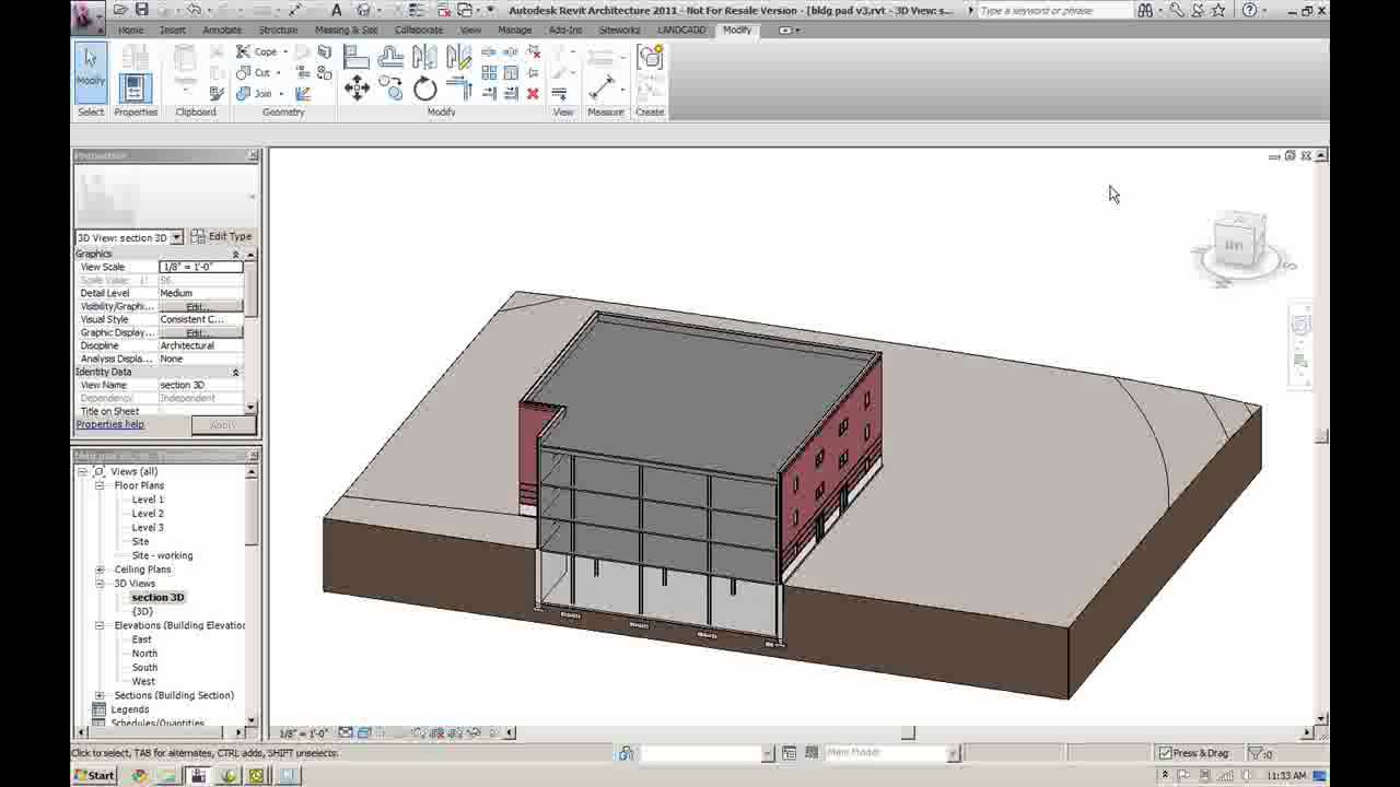 Modeling Building Pads -- Siteworks for Revit