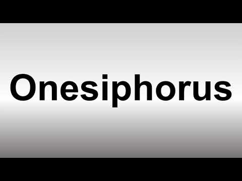How to Pronounce Onesiphorus