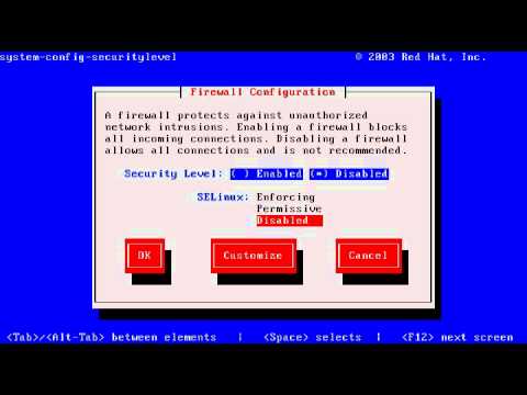 Disabling iptables firewall & SELinux