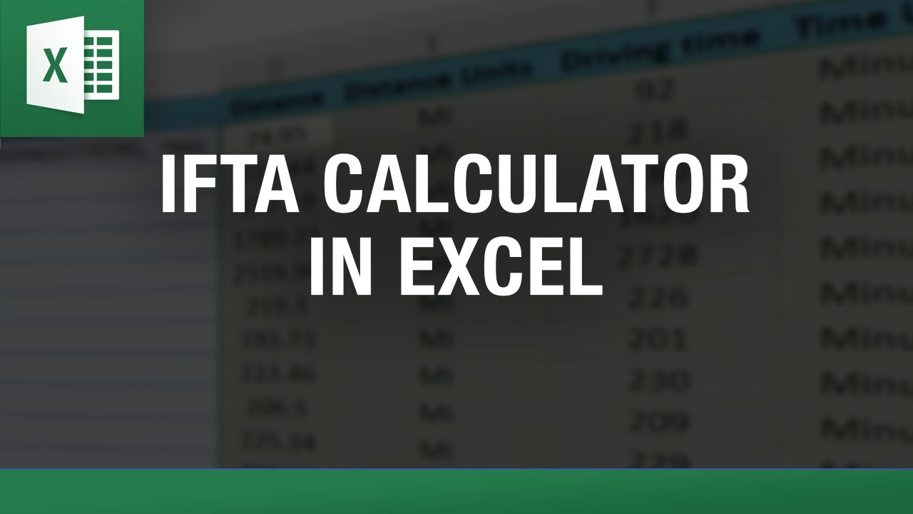 IFTA Mileage Calculator in Excel: Easy and Accurate Reporting