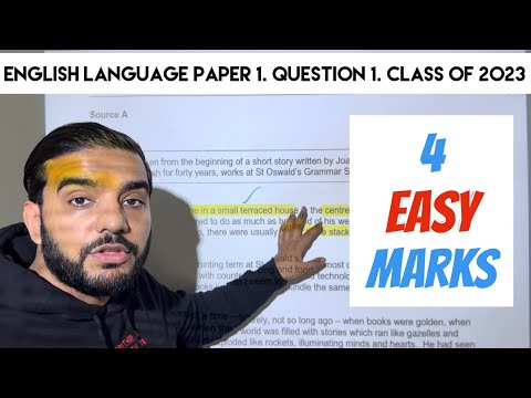 English Language Paper 1, Question 1: Bag These 4 Marks