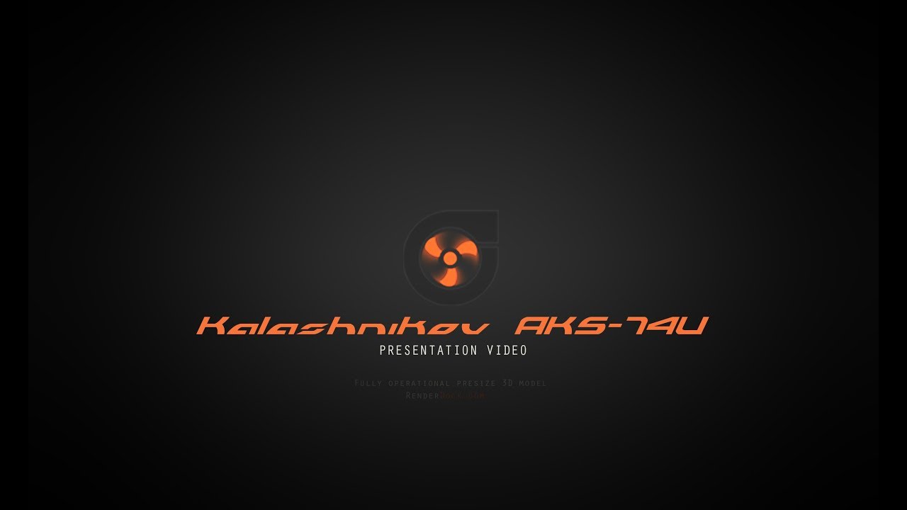 AKS-74U 3d model demo