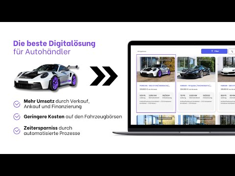 Mehr Autoverkäufe & weniger Kosten. Die smarte Digitallösung für Autohändler und Autohäuser.
