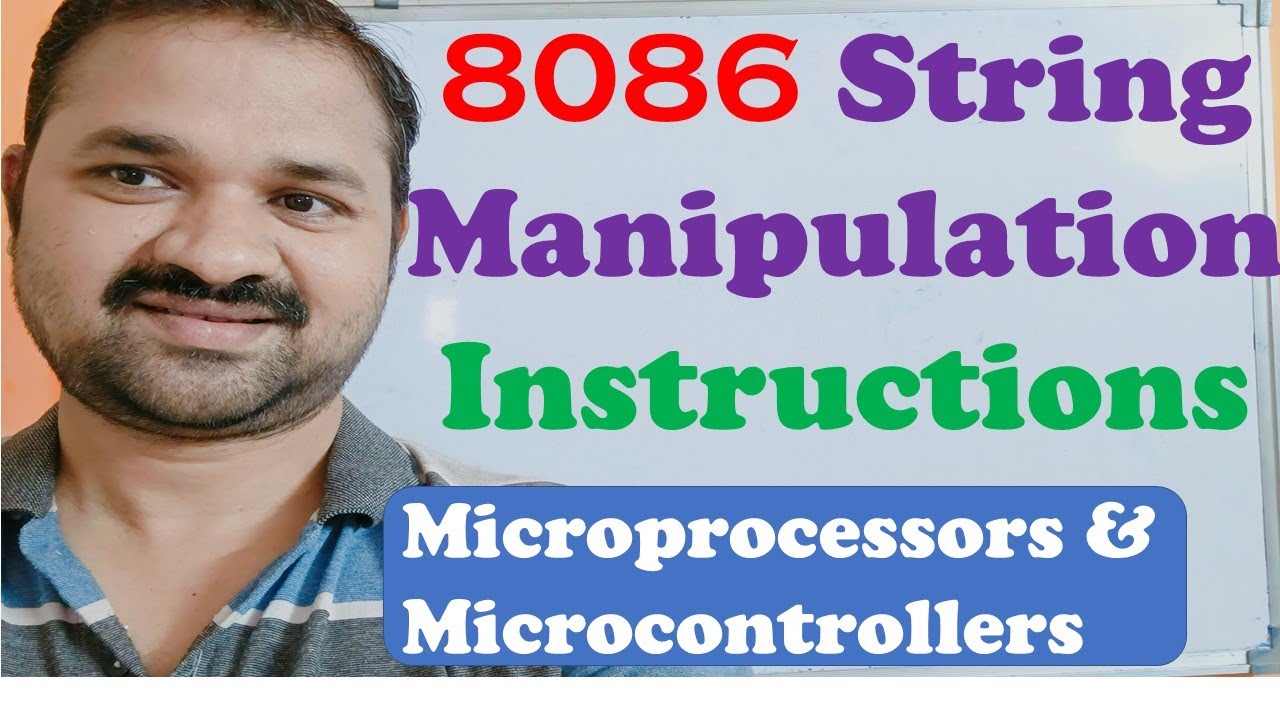 8086 String Manipulation Instructions || Microprocessors and Microcontrollers