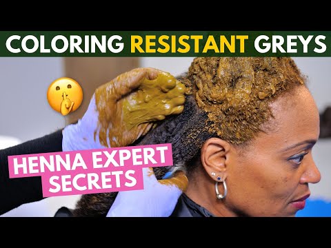 How to color resistant grey hair with henna and Indigo | Get the perfect coverage!