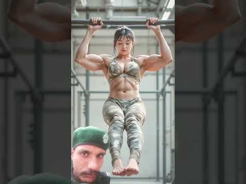 Ai Muscle Girl #ai #aiart #art #gym #fitness #model #aivideokaisebanaye #aivideogenerator