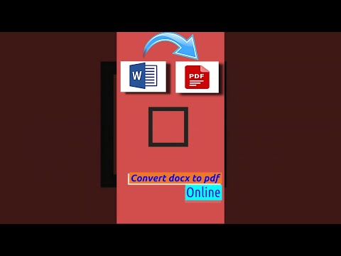 How to convert docx to pdf?