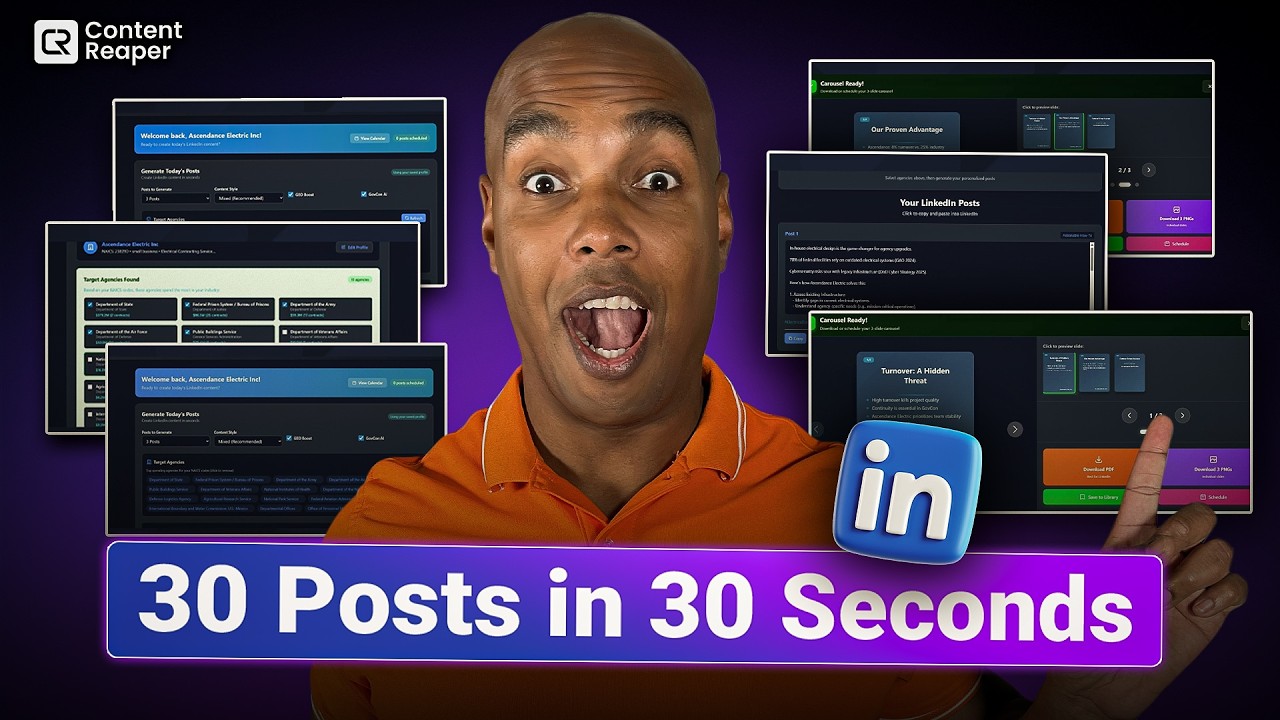 This AI Reads Government Pain Points and Writes Your LinkedIn Posts