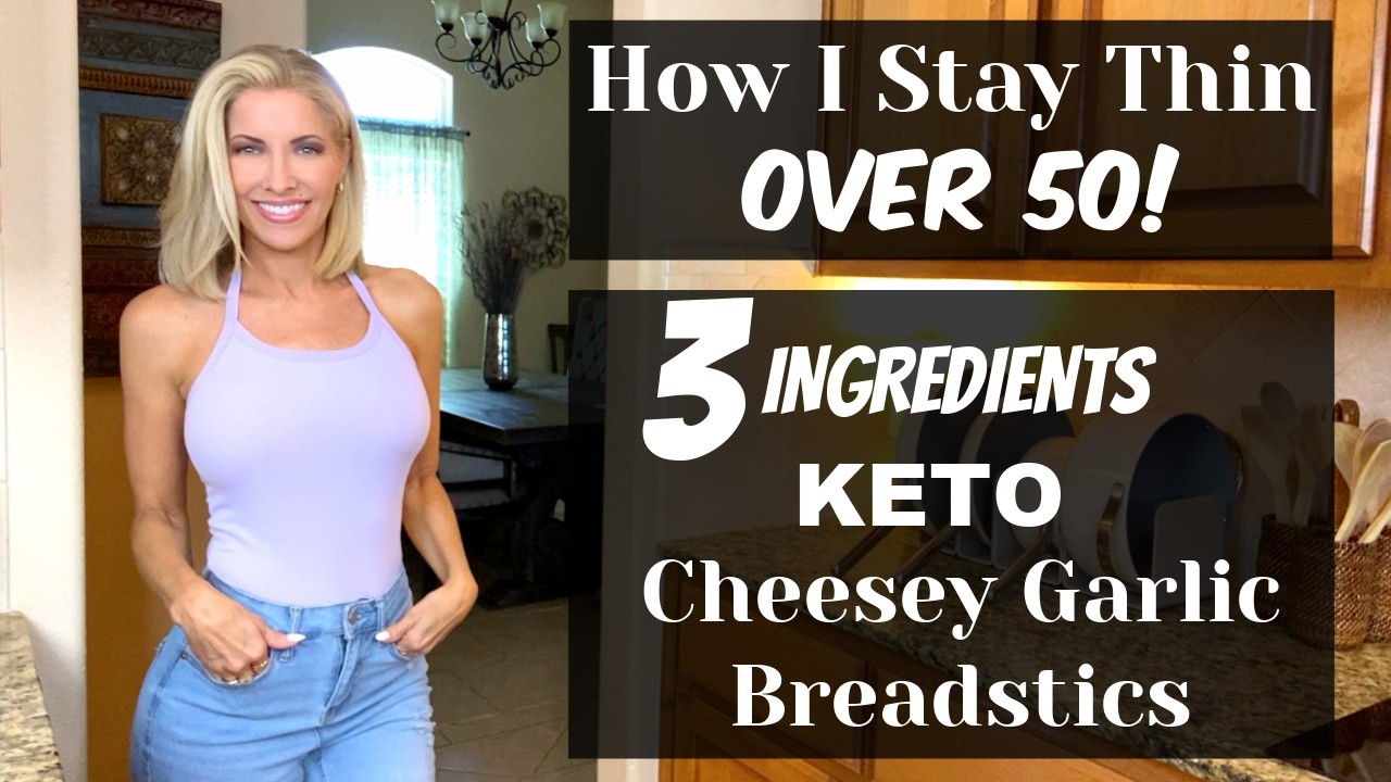 Keto Cheesy Garlic Breadsticks ~ How I Stay Thin Over 50! ~ Healthy Eating ~ Healthy Alternatives