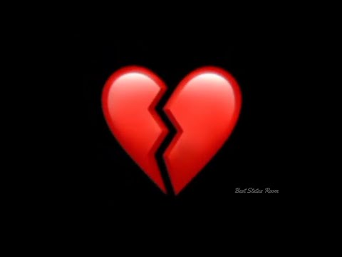 New emoji heart Broken whatsapp status | Broken status | Emoji black screen videos | Heart broken