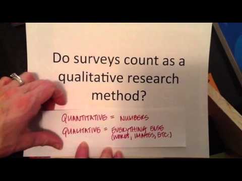 Surveys as a qualitative research method