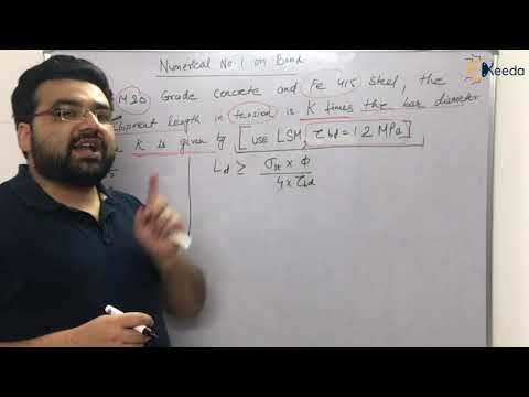 Numerical Number 1 on Bond - Concrete Structures - GATE Video Lecture - Concrete Structures ...