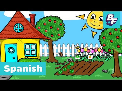 Learn Spanish STEM vocabulary in the garden with BASHO & FRIENDS - El Jardín