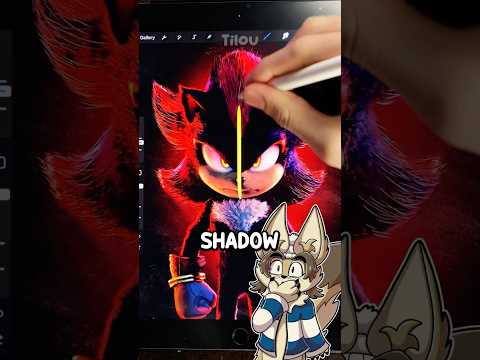 How to Draw Shadow from Sonic Movie 3! ⚡️