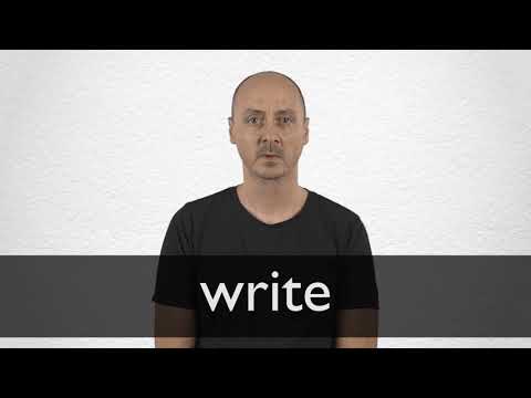 How to pronounce WRITE in British English