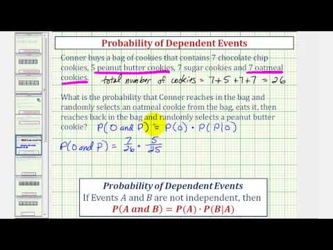 Ex 2: Find the Probability of Dependent Events | Math Help from ...