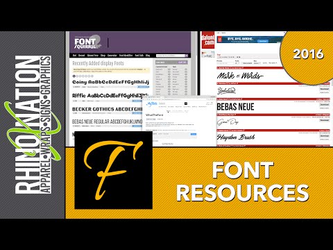 FONTS: finding new fonts, identifying fonts, font management