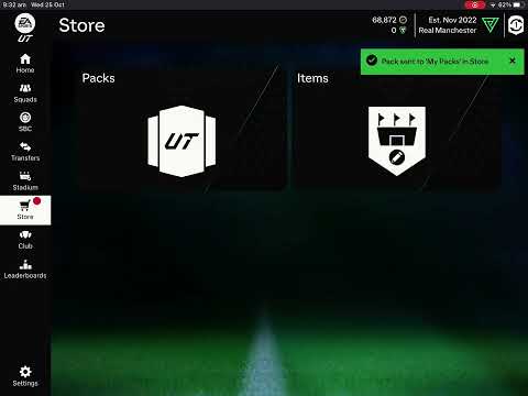 Opening an 84x2 on the companion app! Fc 24
