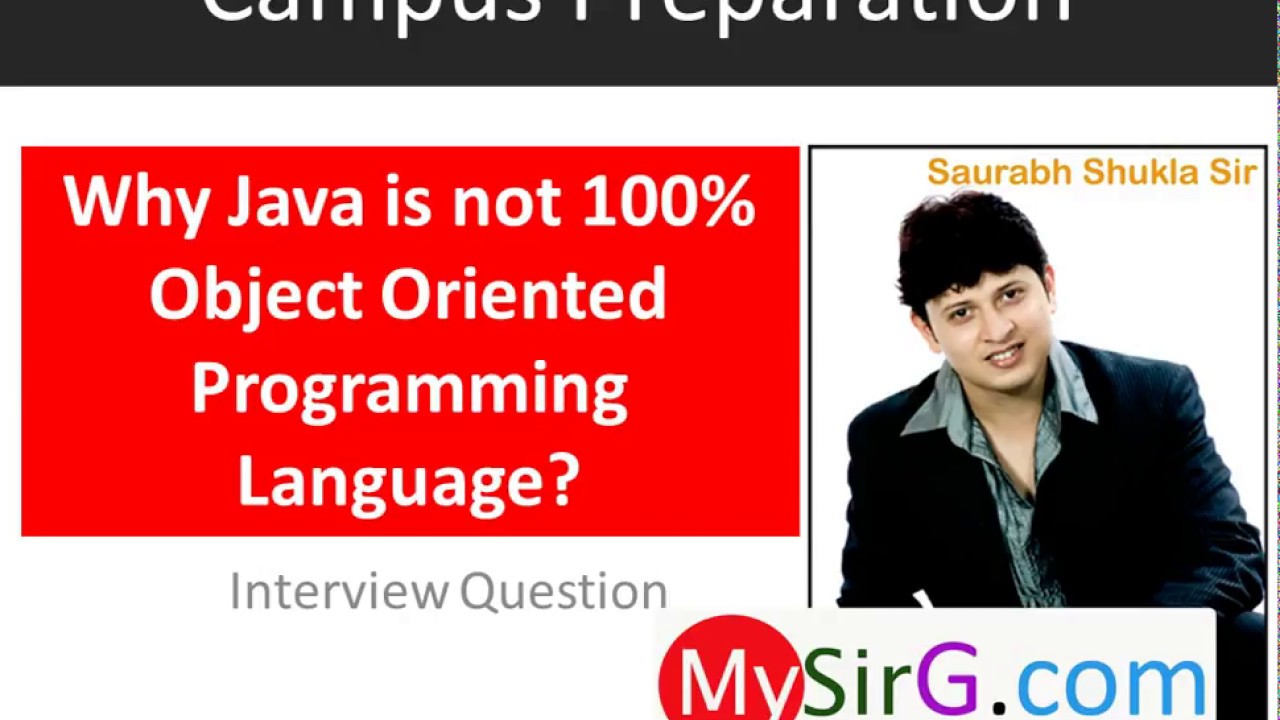 #2 Why Java is not 100% object oriented programming language Hindi