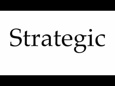 How to Pronounce Strategic