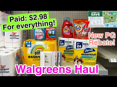 Walgreens Haul- HUGE DEALS on Diapers/Paper Products/ Laundry! 4/2-8/23