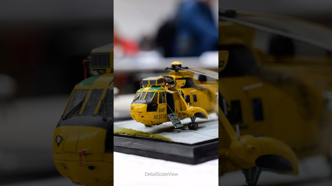 Yellow heli! #scalemodel #aircraftmodel #modelbuilder #modeller #detailscaleview