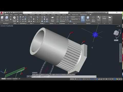 PVC Female adapter pipe conduit fitting 20mm, how to draw pvc adapter