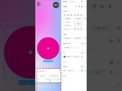 Layer Blur affects: Uniform and Progressive Blur!