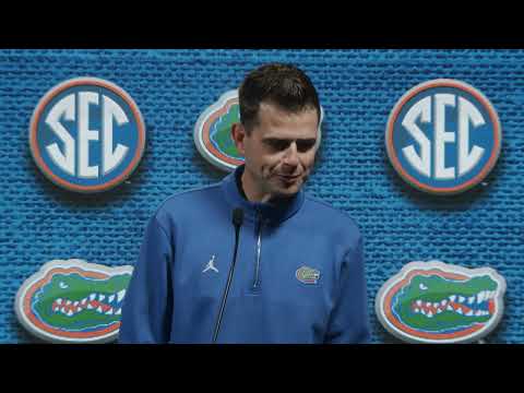 2022 SEC Basketball Media Days University Florida Head Coach Todd Golden