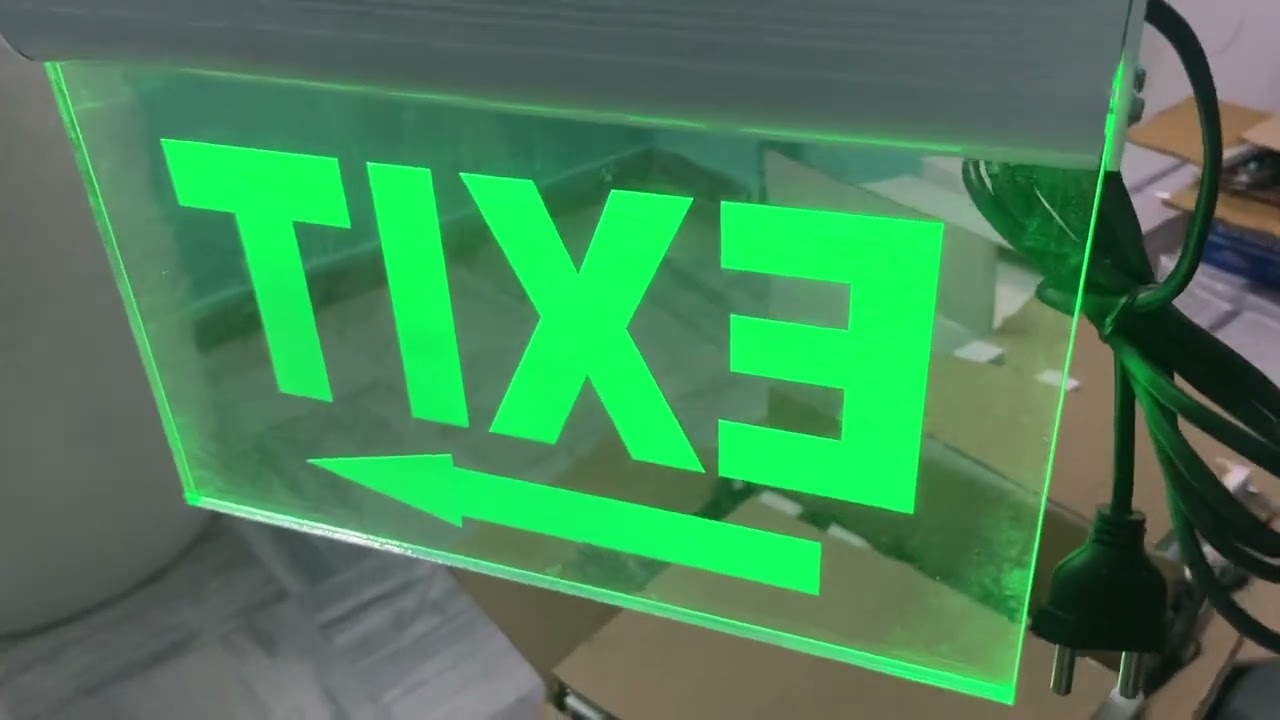 Exit led emergency exit signage
