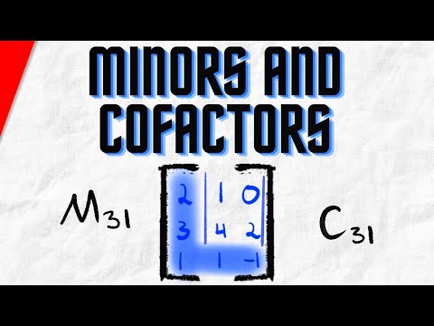Minors and Cofactors of a Matrix | Linear Algebra